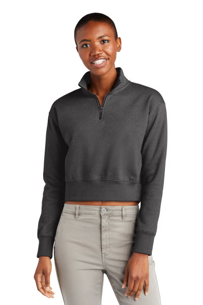 DT6111 Women's Cropped Quarter-Zip Pullover